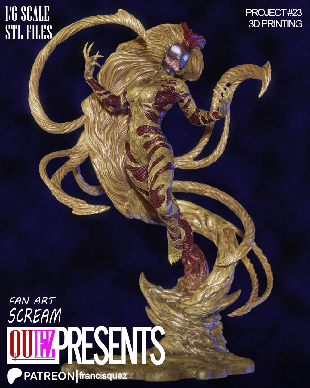 Scream 3D printing model