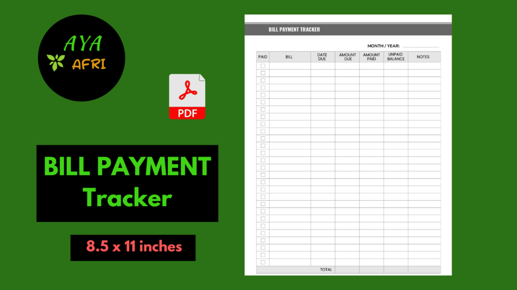 BILL PAYMENT TRACKER