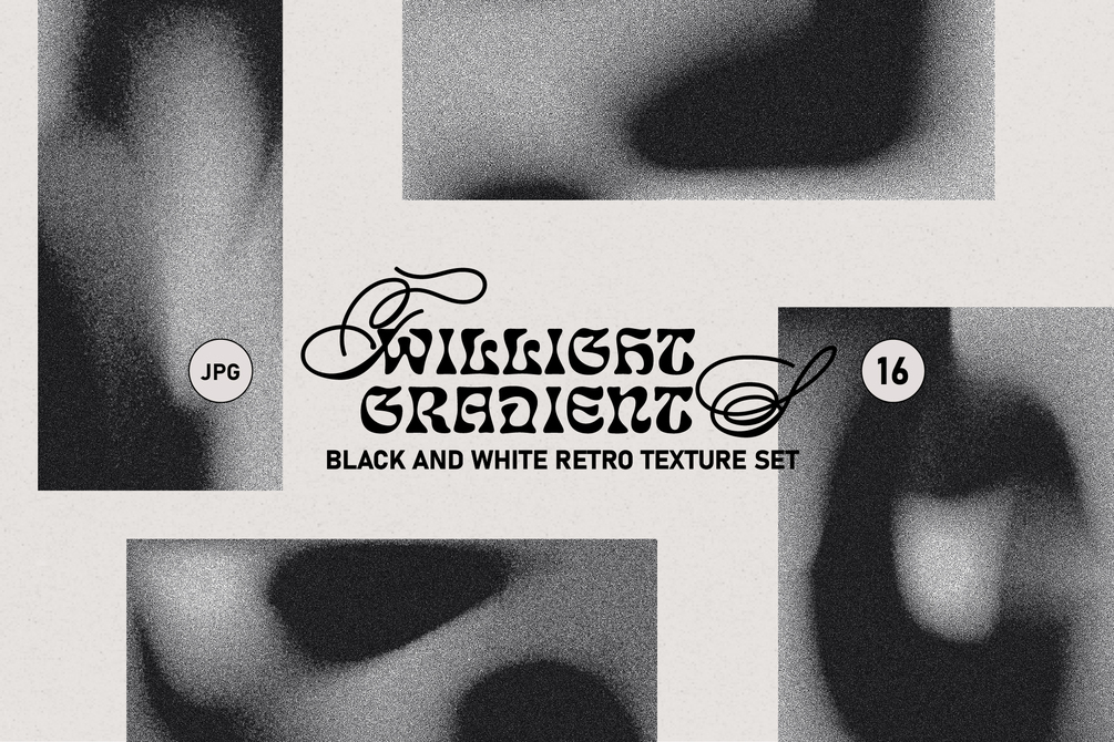 Dark Retro Twilight Gradient Set