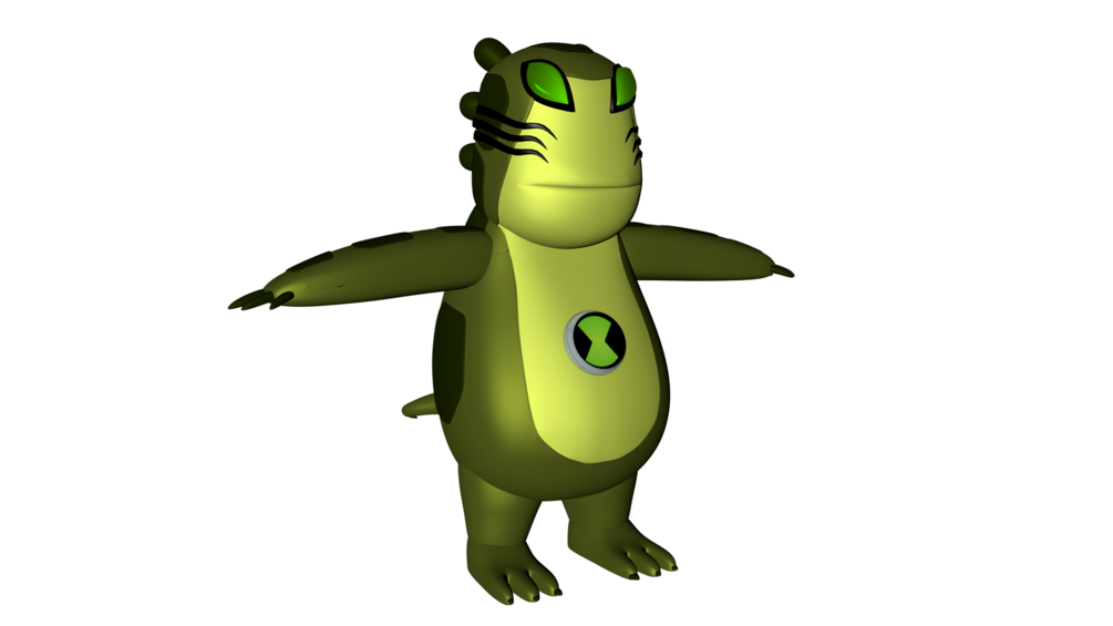 Upchuck Ben 10 Ultimate Alien 3d Model (Full rig)