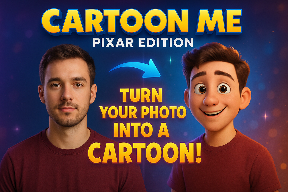 Cartoon Me – Pixar Edition: Your Photo, Reimagined in 3D Style 🎬