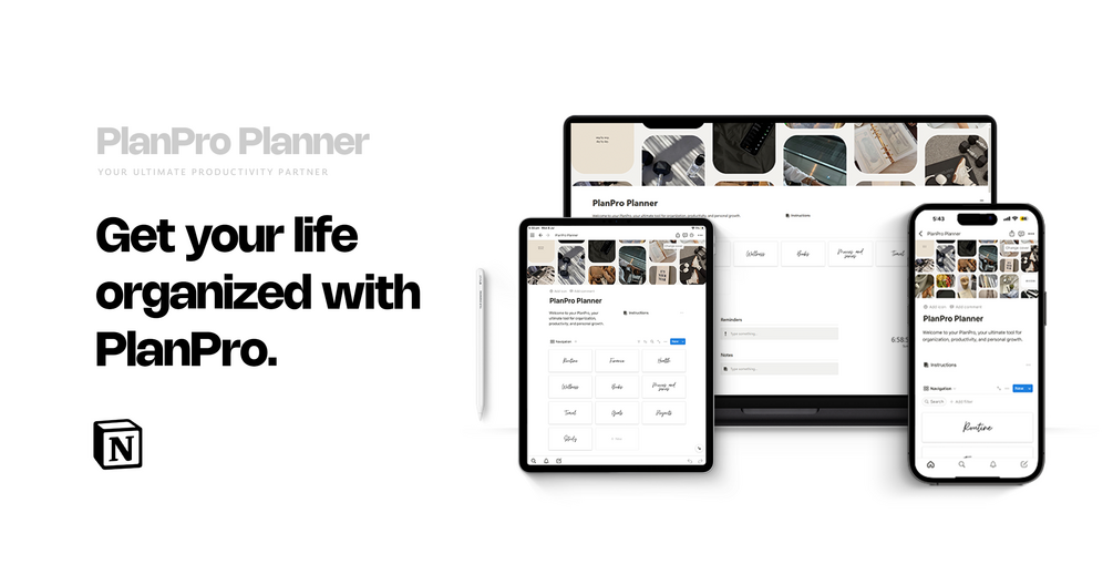 PlanPro Planner - All-in-One Life Planner