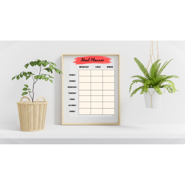 Printable Weekly Meal Planner Landscape, Meal prep Planner, A4/A5 ...