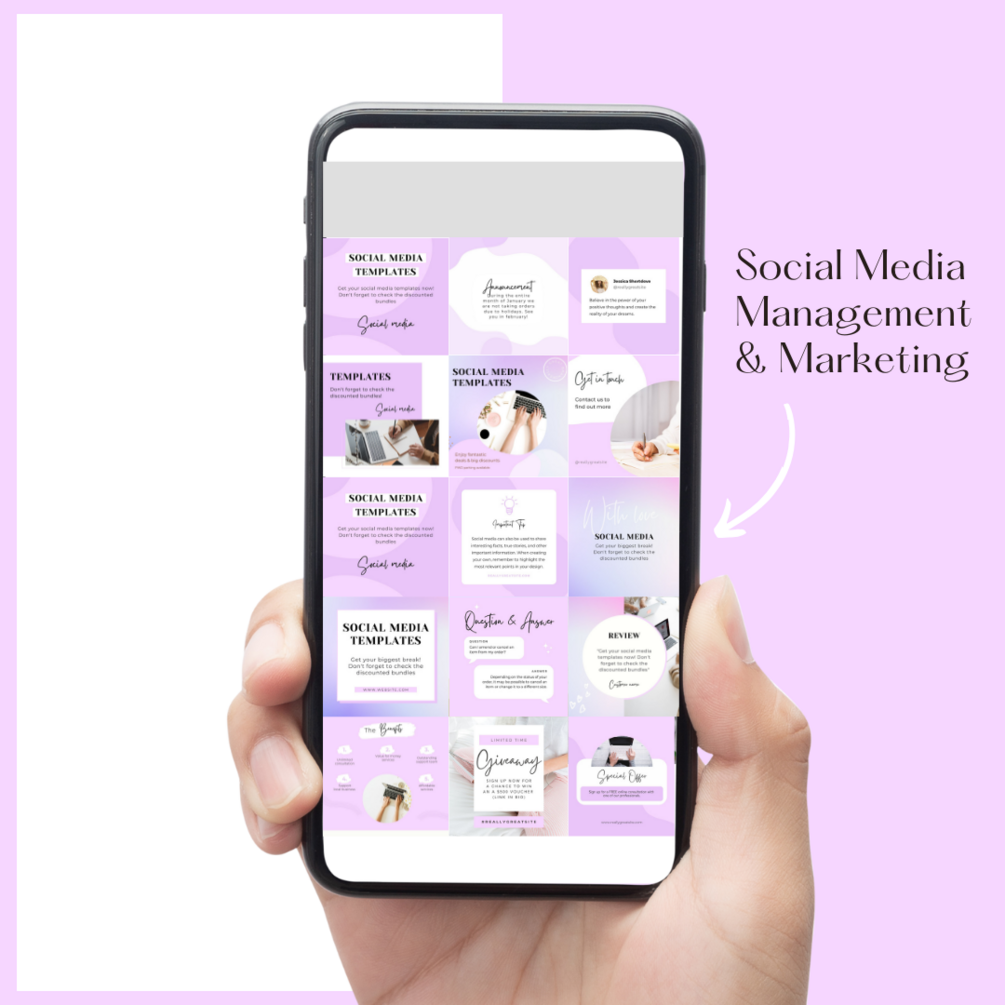 35 Purple Canva Templates Instagram Post Beauty Blogger Business Coach ...