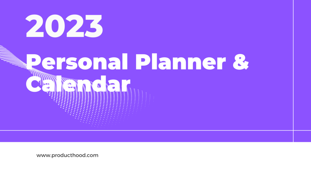 2023 Personal Planner and Calendar