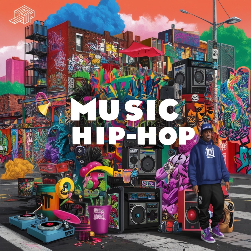 Urban Rhythms: A Vibrant AI-Generated Ode to Hip-Hop 🎤🎶🎨