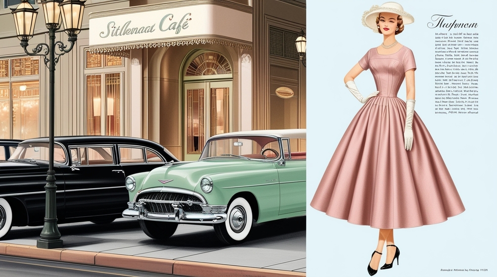 Retro Glamour – Vintage Fashion Art 🌟