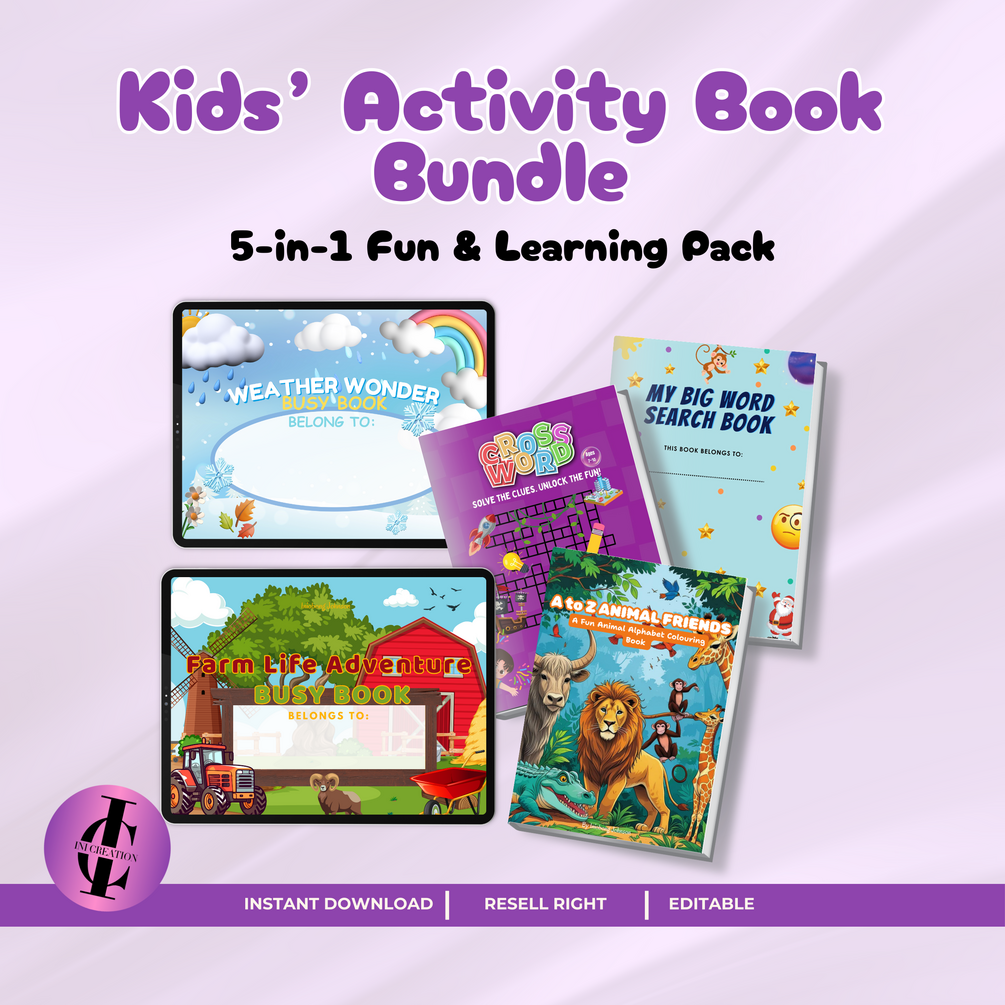 5-IN-1 KIDS' ACTIVITY BOOK BUNDLE