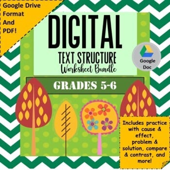 Text Structure Worksheets | Grades 4-5 | Identify Text Structure | PDF ...