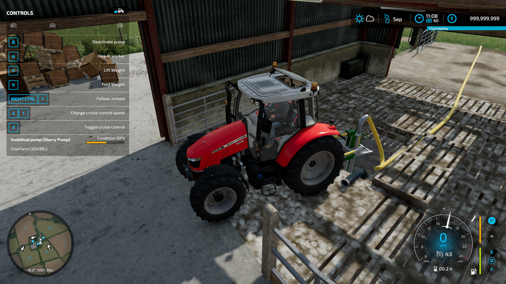 FS22 Ross More Slurry pump / agitator PUMPS AND HOSES READY