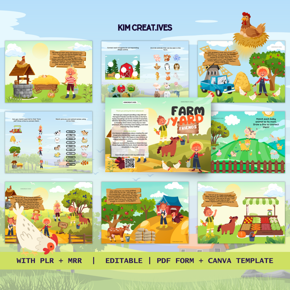 KIMCREATIVES STORYBOOK : FARMYARD FRIENDS