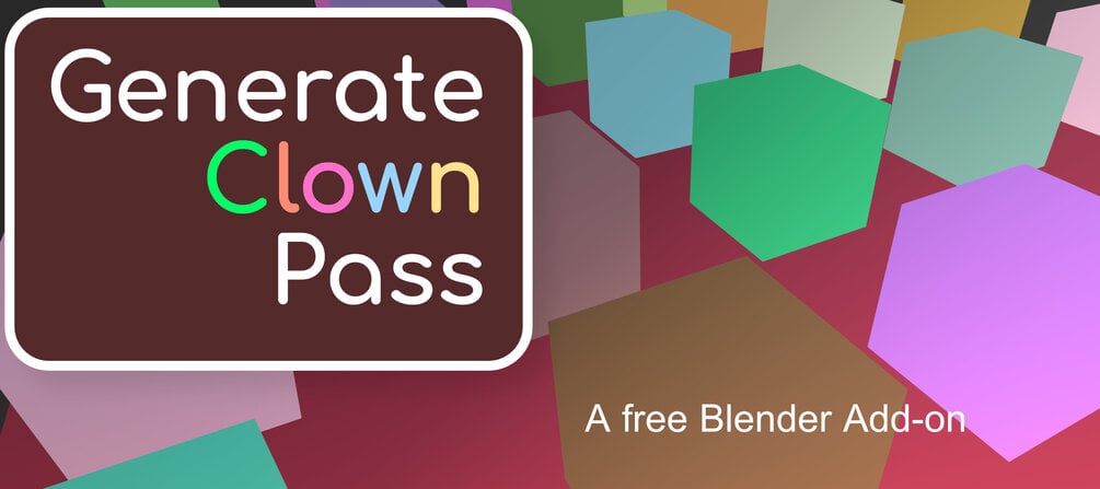 Generate Clown Pass – Free Blender Add-on