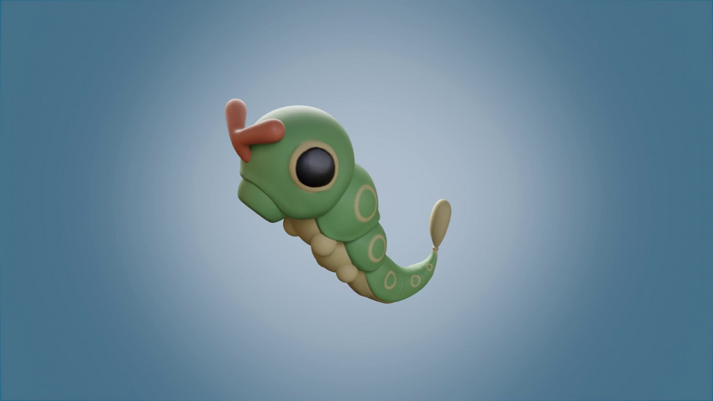 Caterpie 3D Model