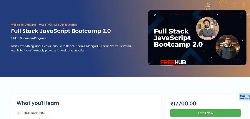 🌟 F U L L - S T A C K - J S Bootcamp 2.0 Course 🌟
