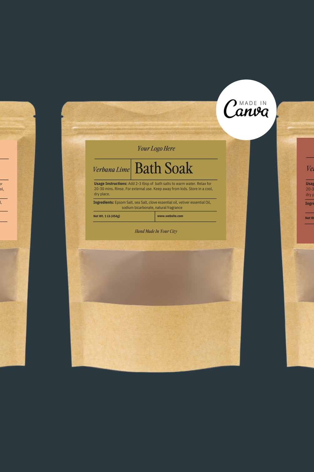 Bath Salt Label Template