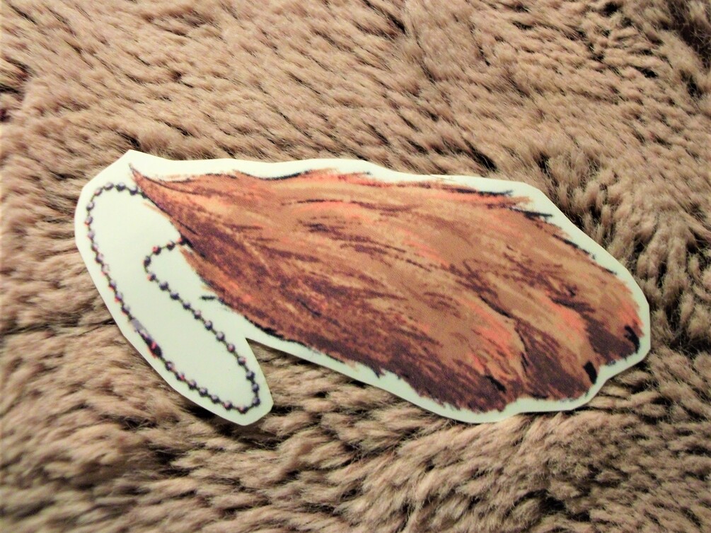 lucky rabbits foot sticker