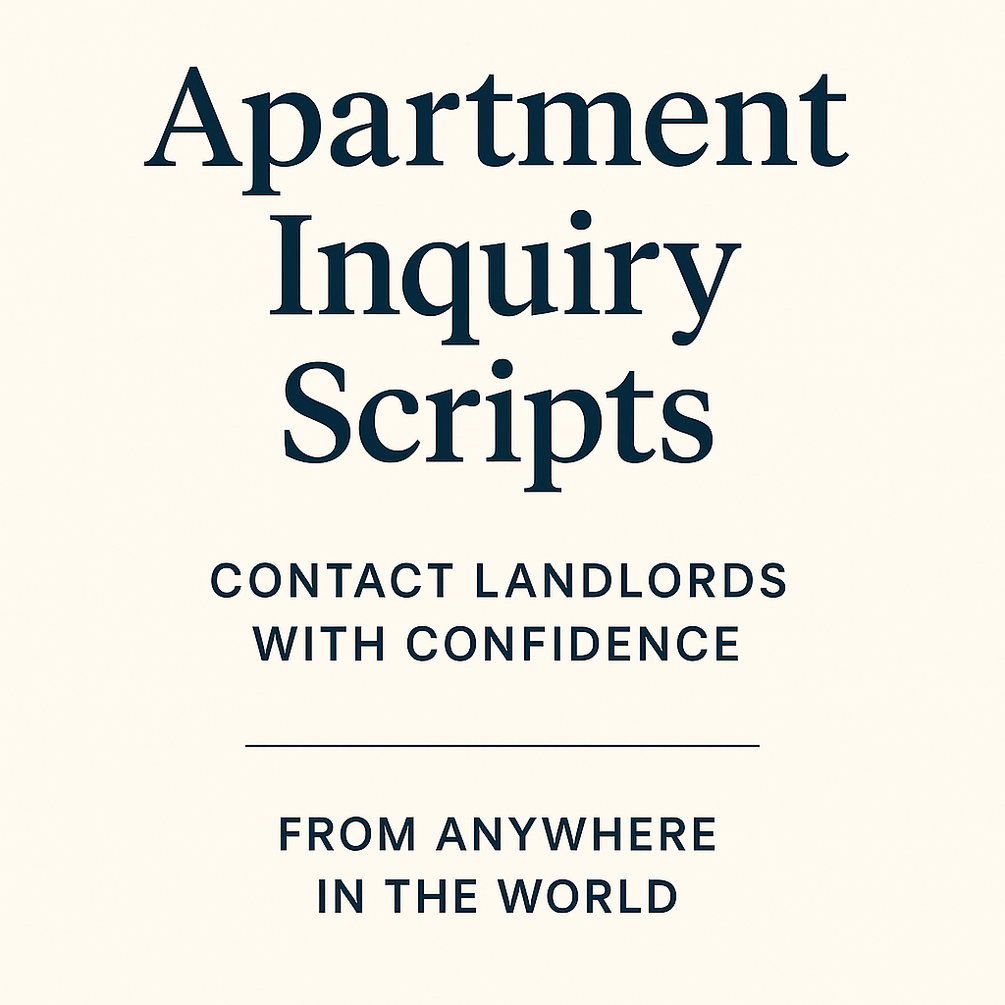 Apartment Inquiry Scripts: Contact Landlords with Confidence (From ...