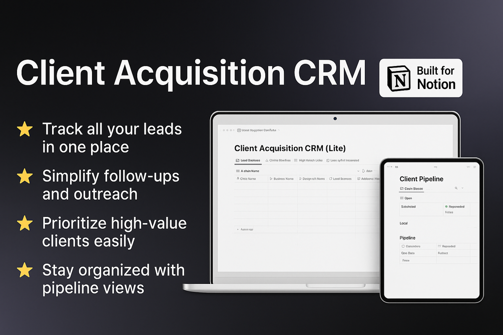 Client Acquisition CRM – Lite Version