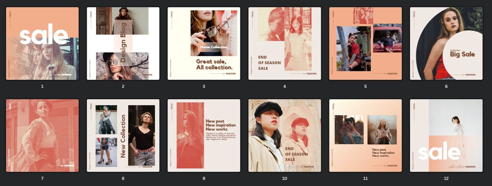 72 Canva Template - Instagram Post for Fashion