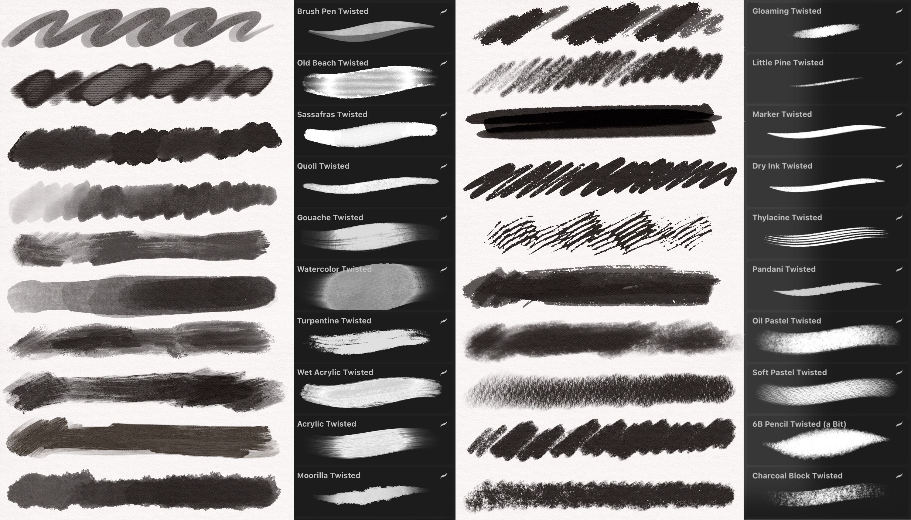 🎁 Freebie drop - TWISTED - 20 brushes for procreate - Lysified