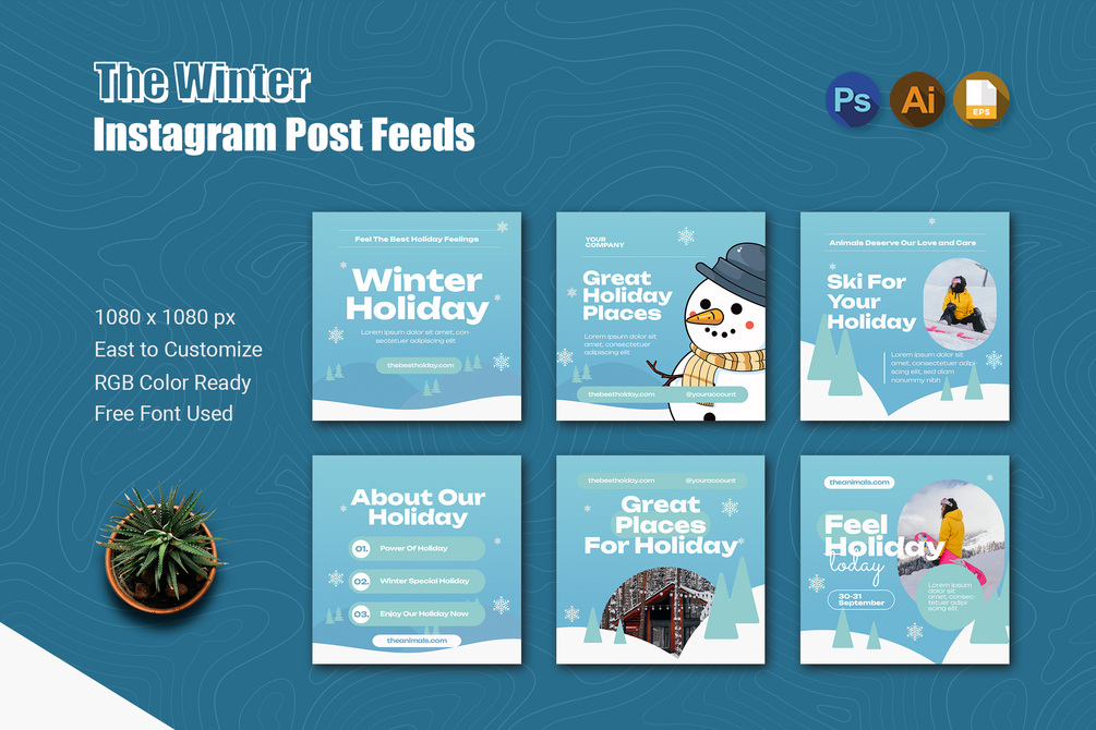 The Winter Instagram Post