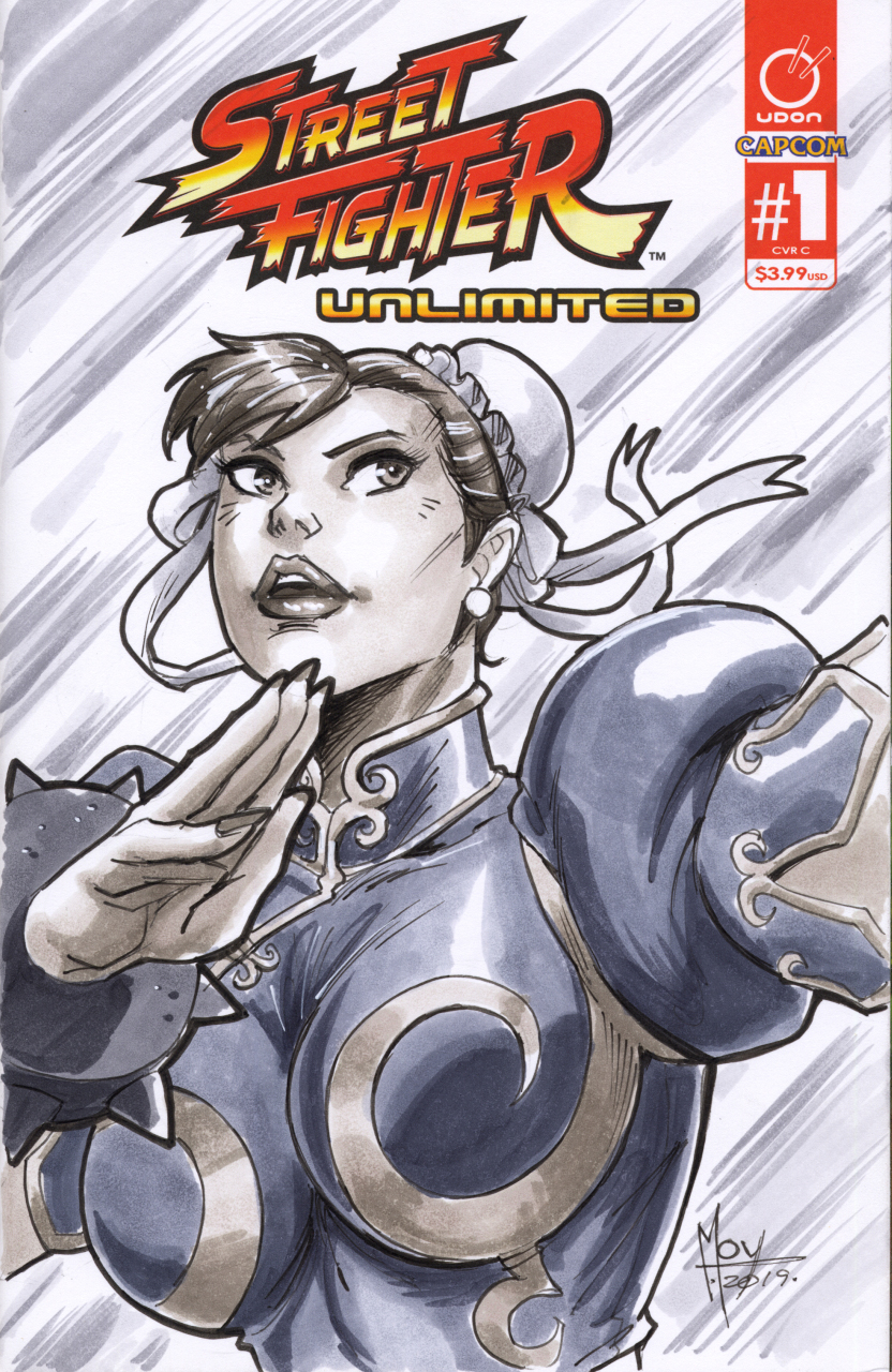 Original Art: Chun Li Sketchcover