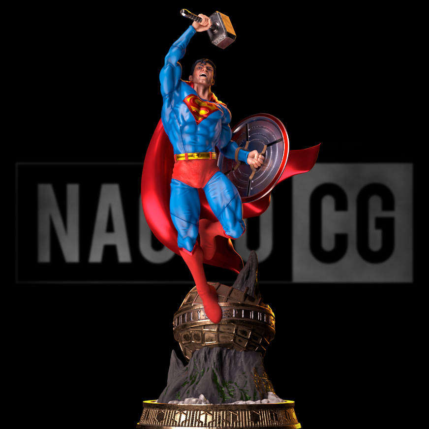 Fan Art Superman Crossover - Statue