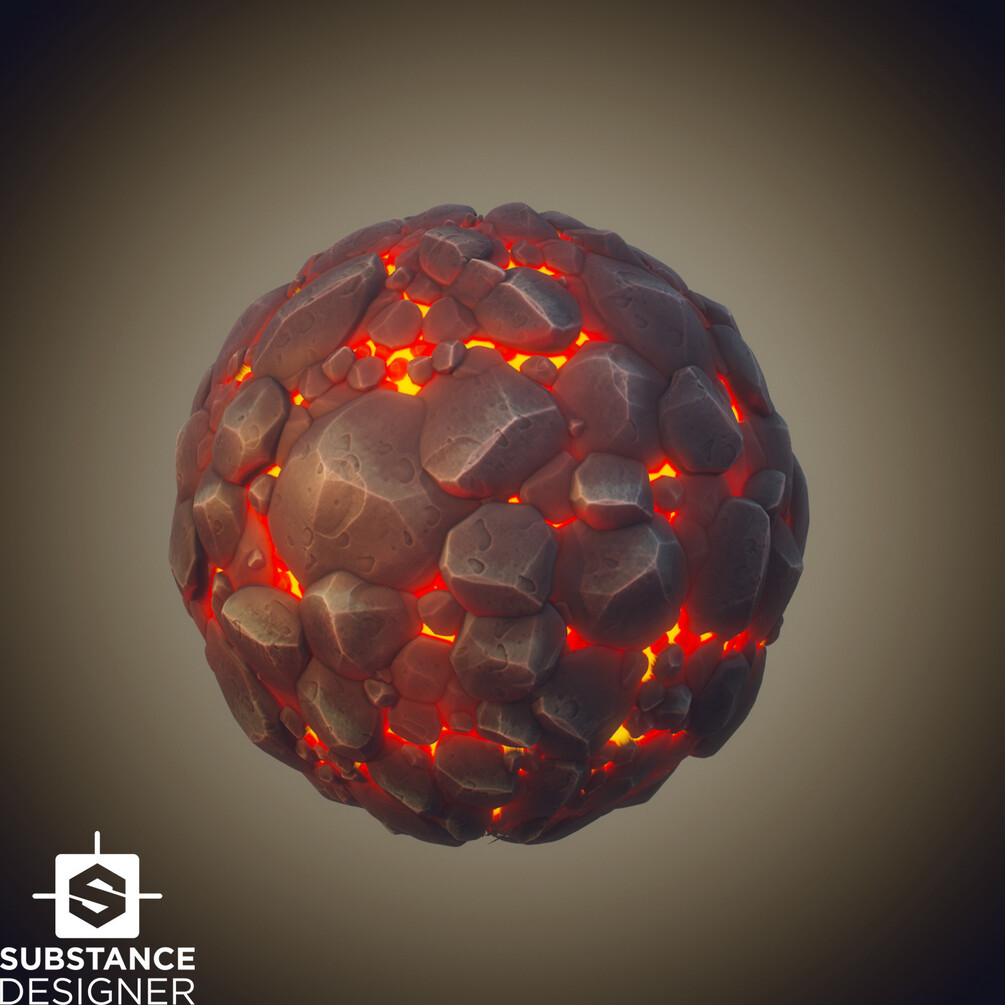 Stylized Lava Rock