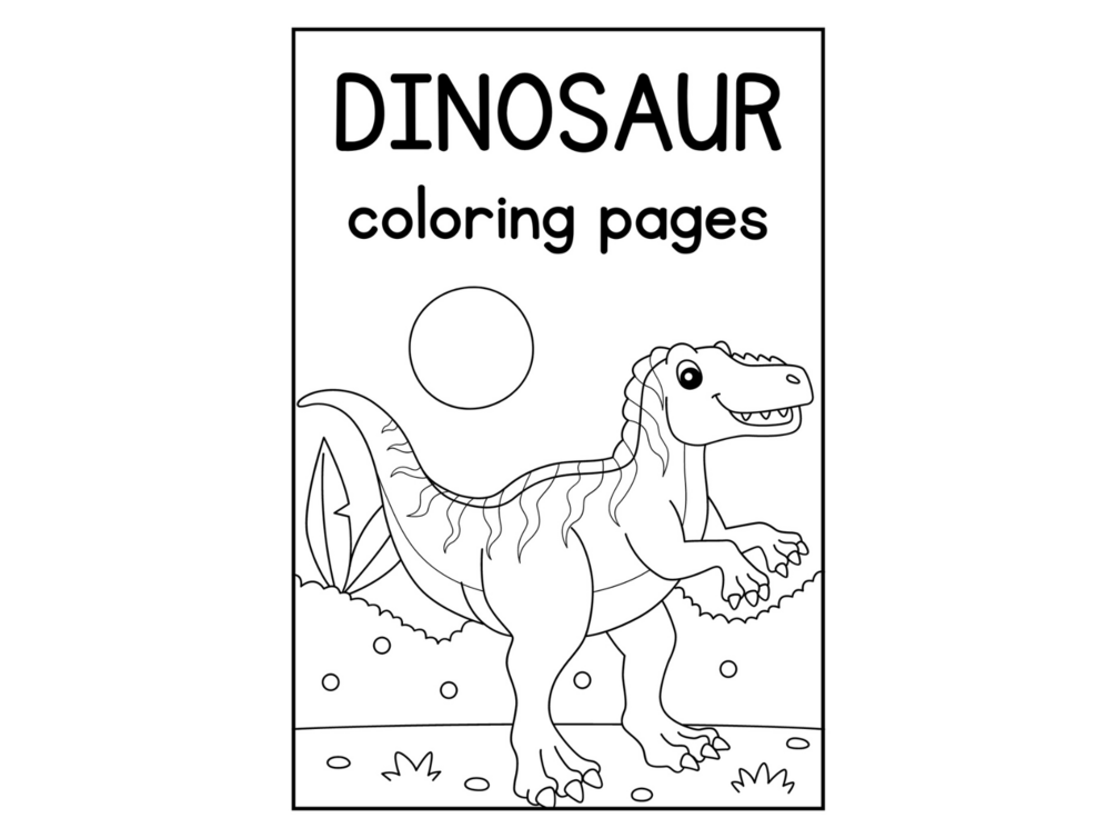 Dinosaurs KIDS Coloring Book 29-Page
