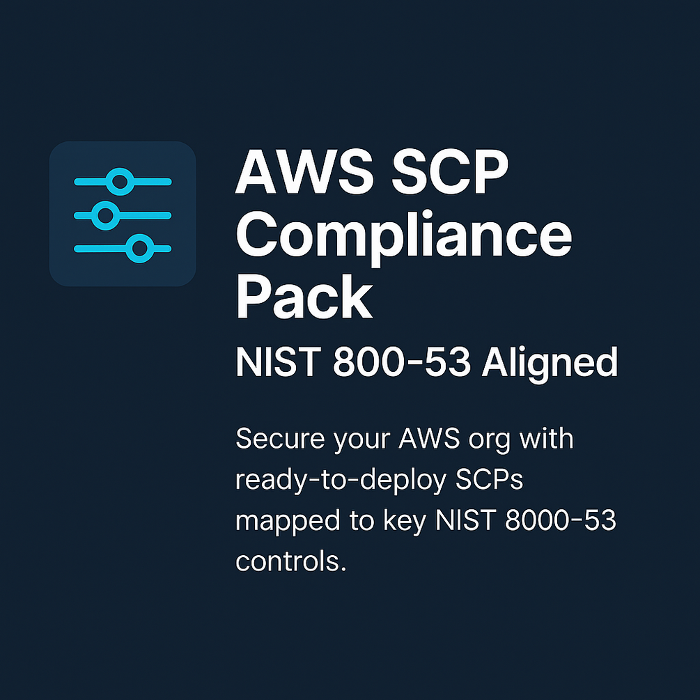 AWS SCP Compliance Pack – NIST 800-53 Aligned