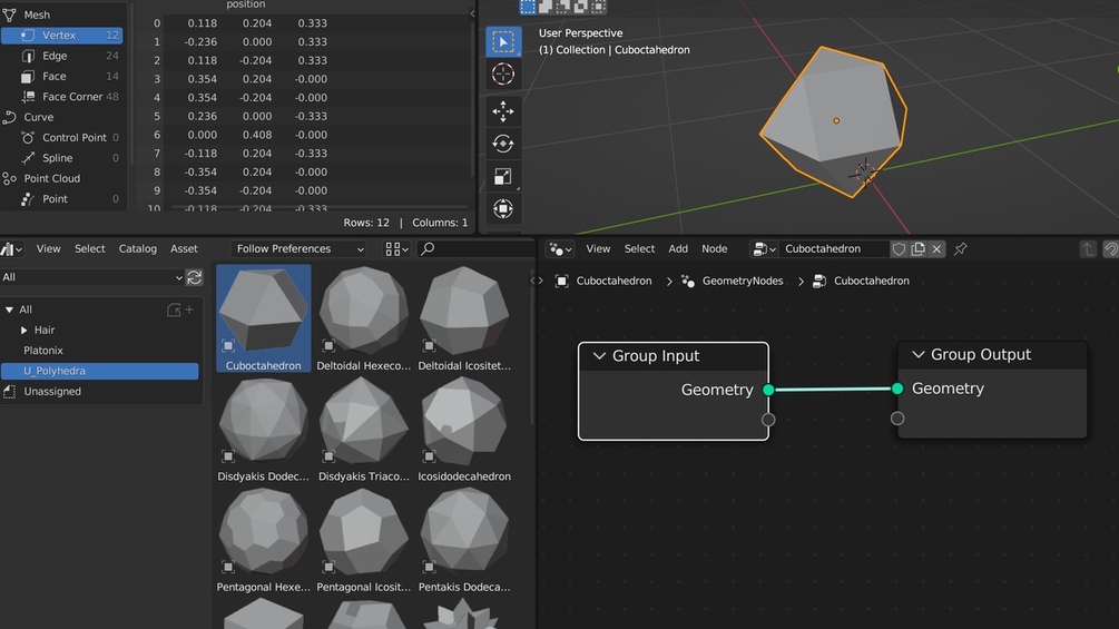 Blender Solids - Geometry Nodes Asset