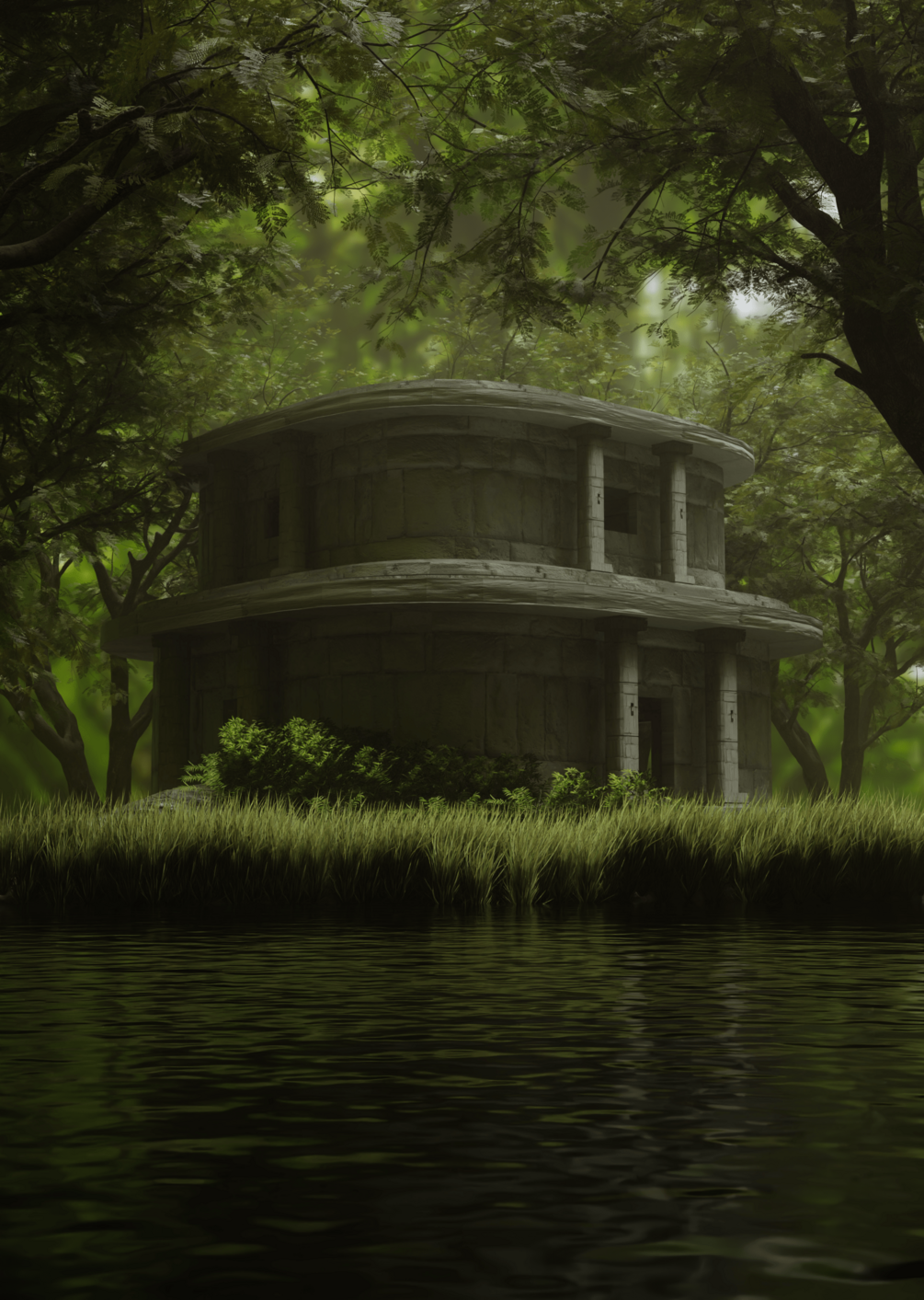 Ancient Temple Modular Kit – Game-Ready 3D Ruins (FBX + PBR)