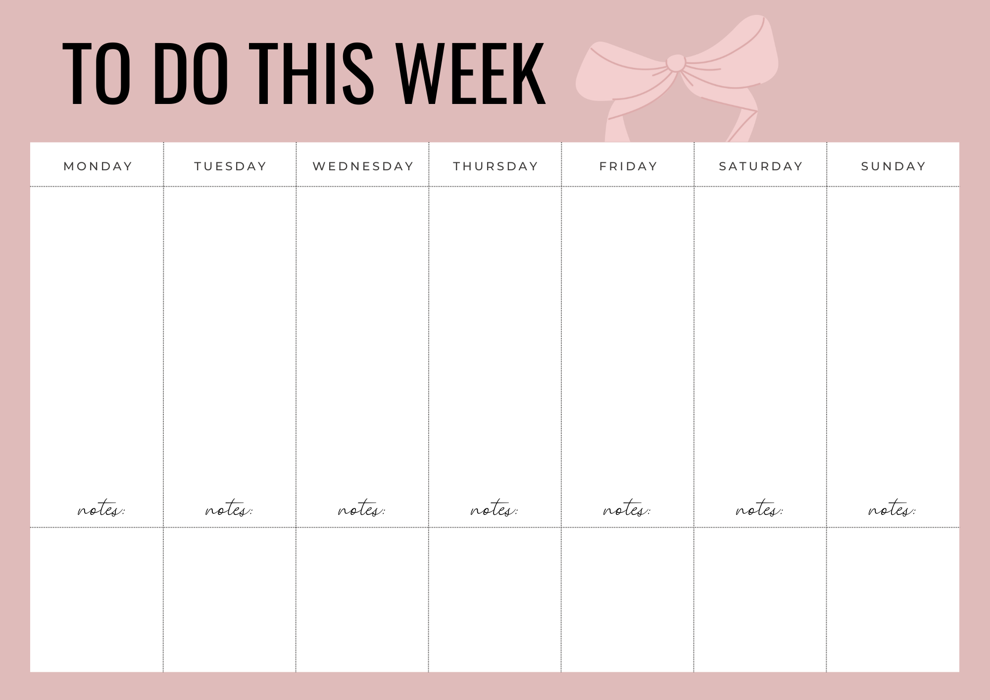 Soft Girl Study Planner – All-in-One Pink Printable to Slay Your Semester