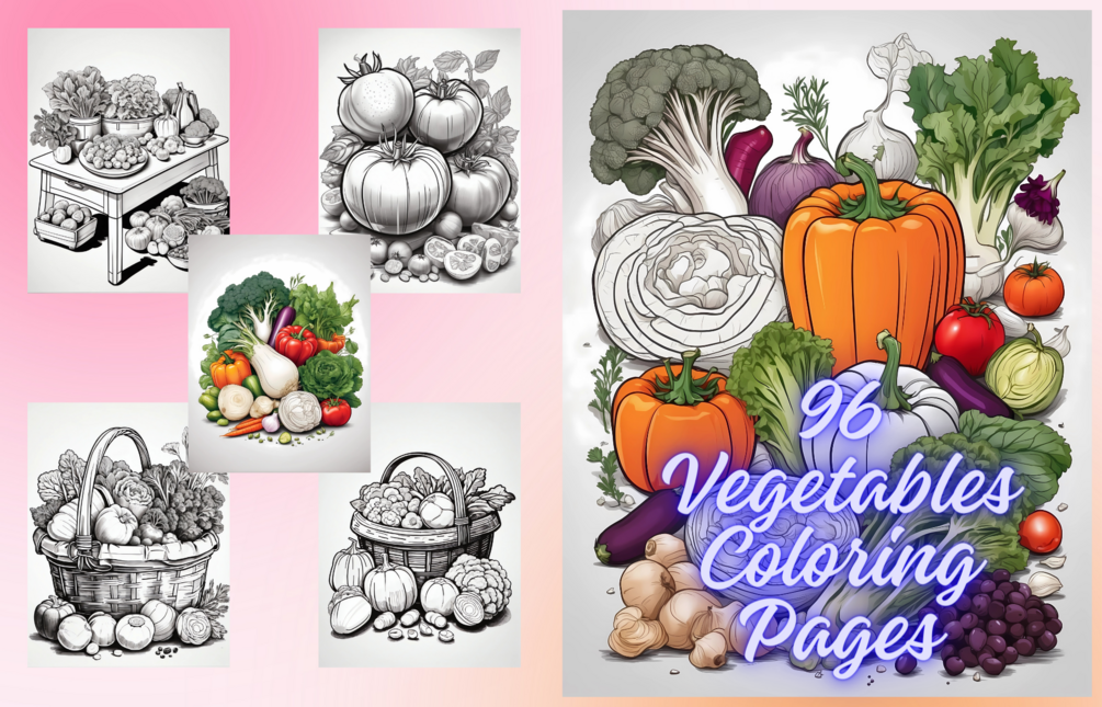 Vegetables Coloring Pages: Harvest the Joy of Coloring with 96 Fresh ...