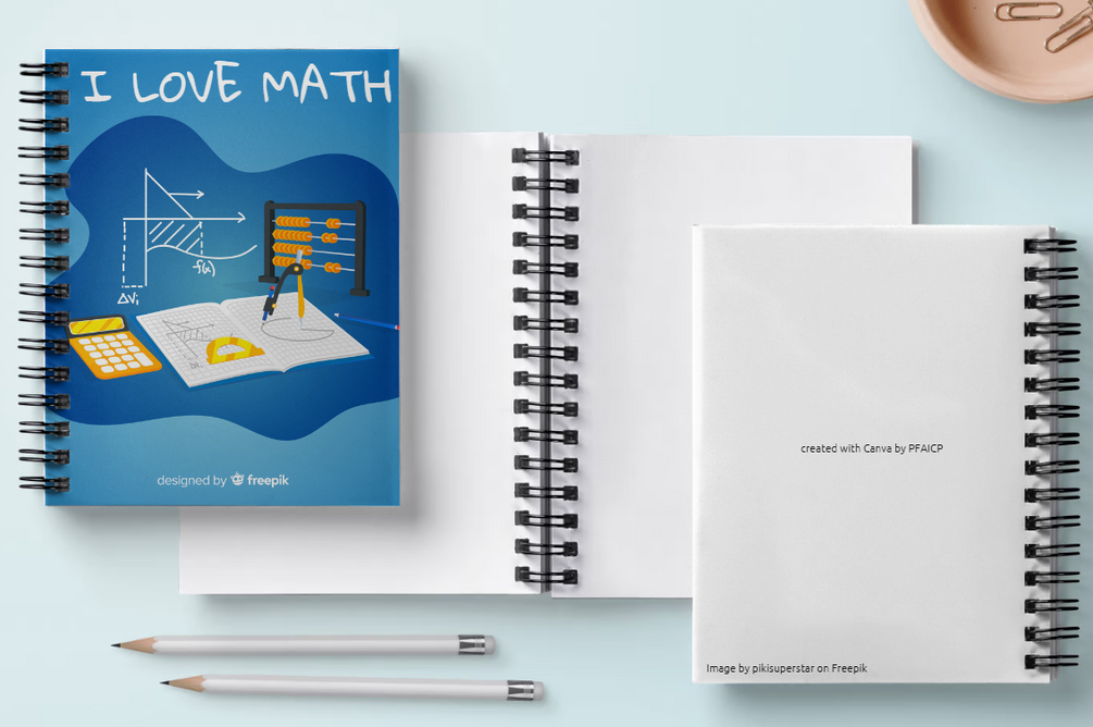 I LOVE MATH_2 notebook cover