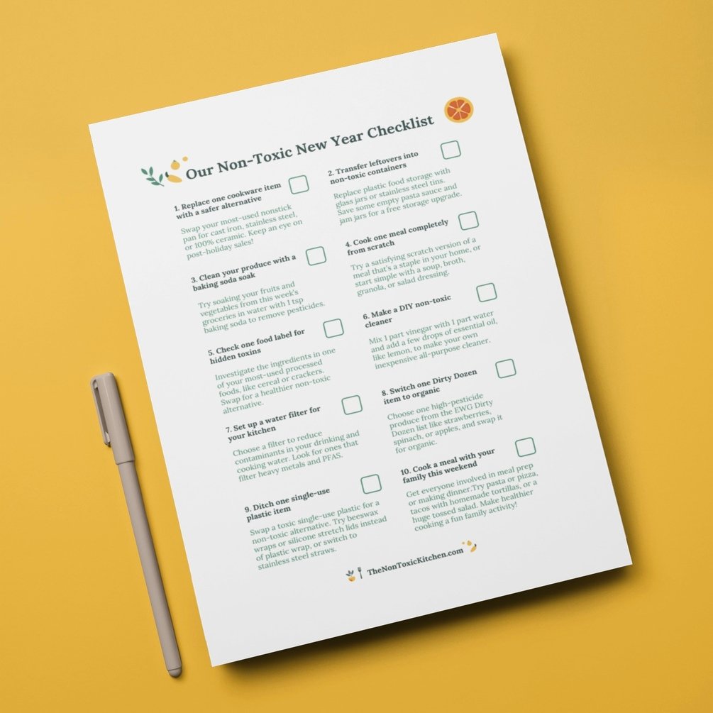 Non-Toxic New Year Checklist—Printable Healthy Living Guide