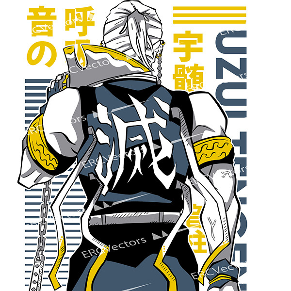 SVG Tengen Uzui Demon SlayerVector, PDF , PNG, SVG , AI