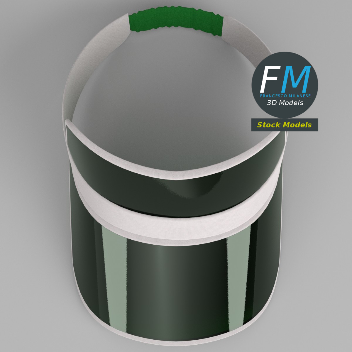 3D MODEL - Croupier visor hat