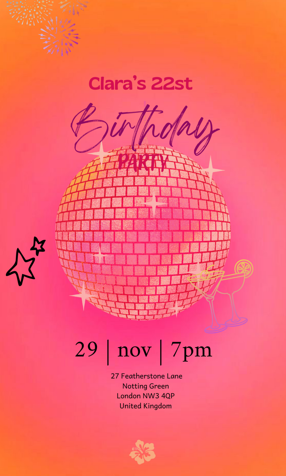 Invitation d’anniversaire personnalisable