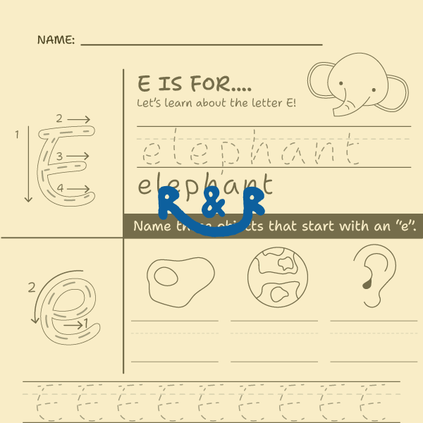 Learn with Letters: A–E Alphabet Starter Pack by Root & Rule