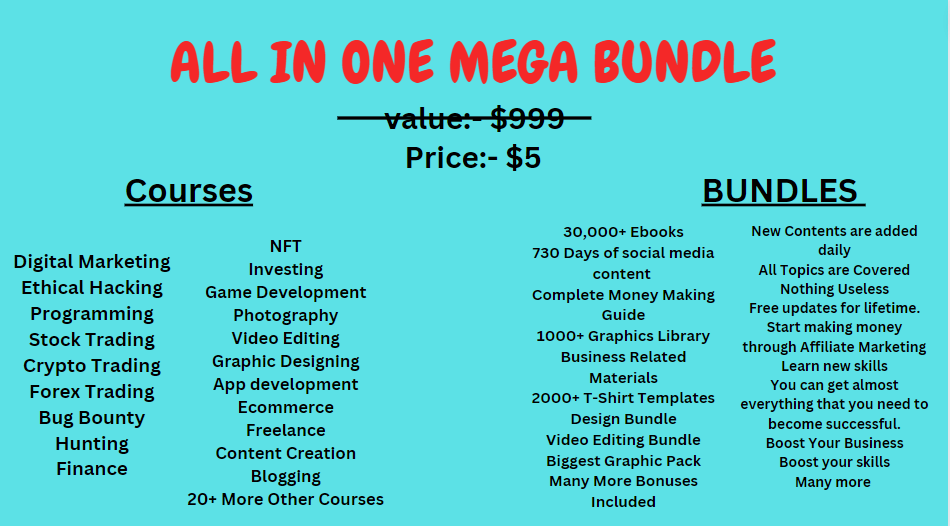 ALL IN ONE MEGA BUNDLE