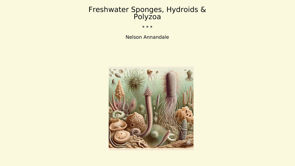 Freshwater Sponges, Hydroids & Polyzoa