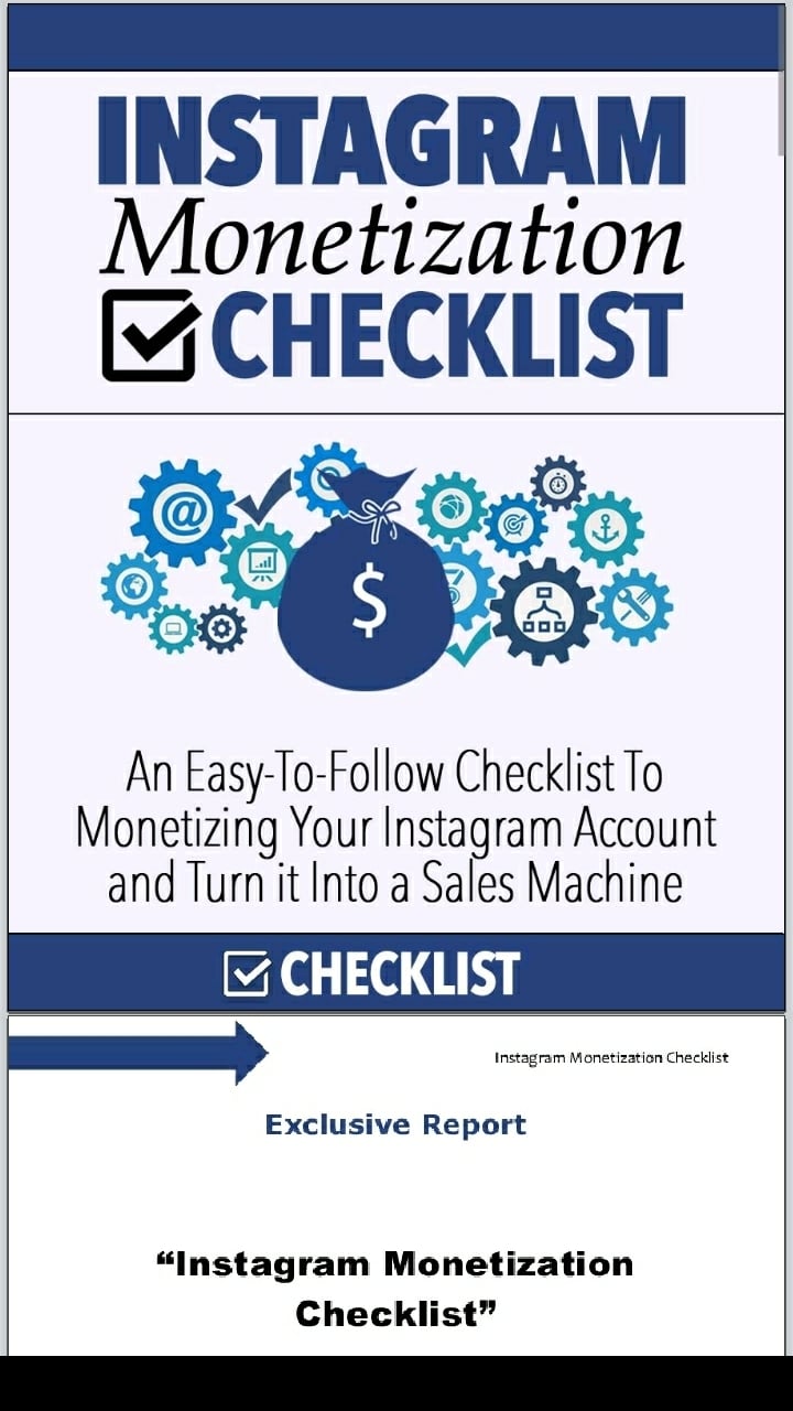 Instagram Monetization Check list