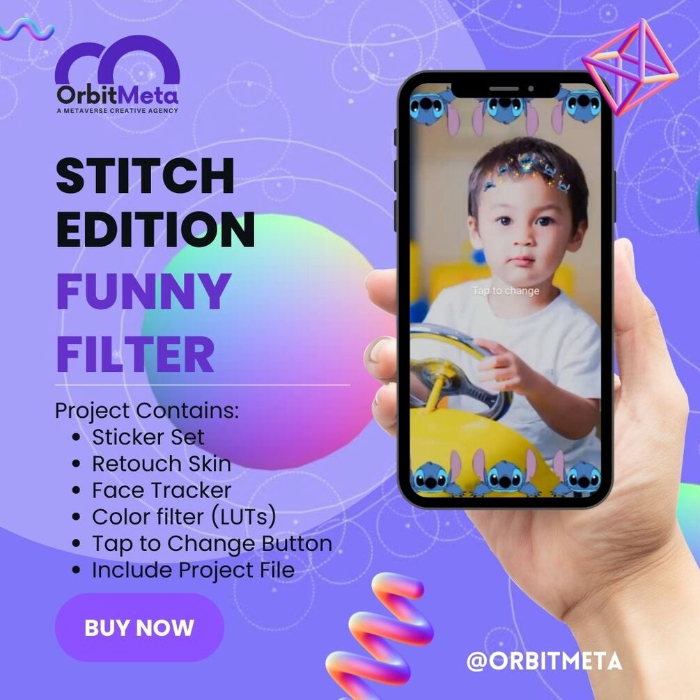 Stitch Sticker Funny Filter | Spark AR | Instagram Filters | Augmented ...