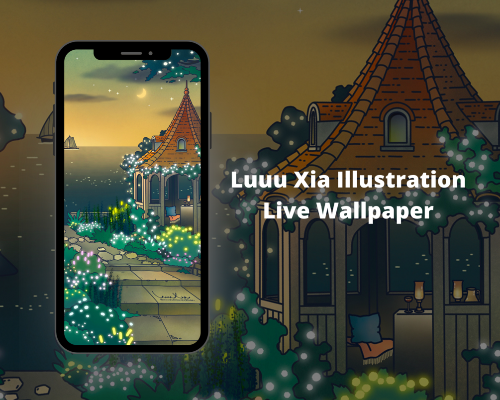 Luuu Xia Illustration Live Wallpaper: Night In The Garden