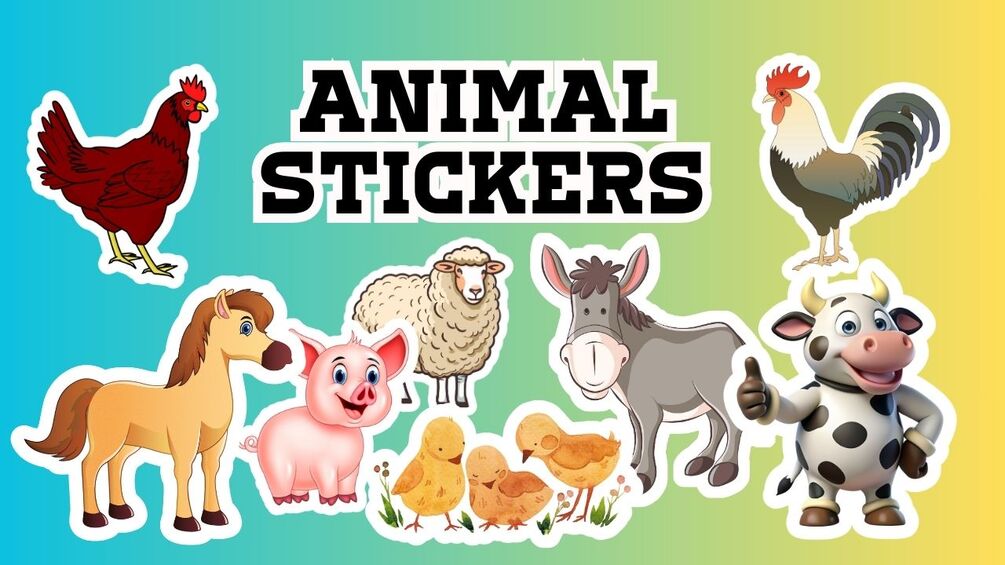 Farm Animal Stickers