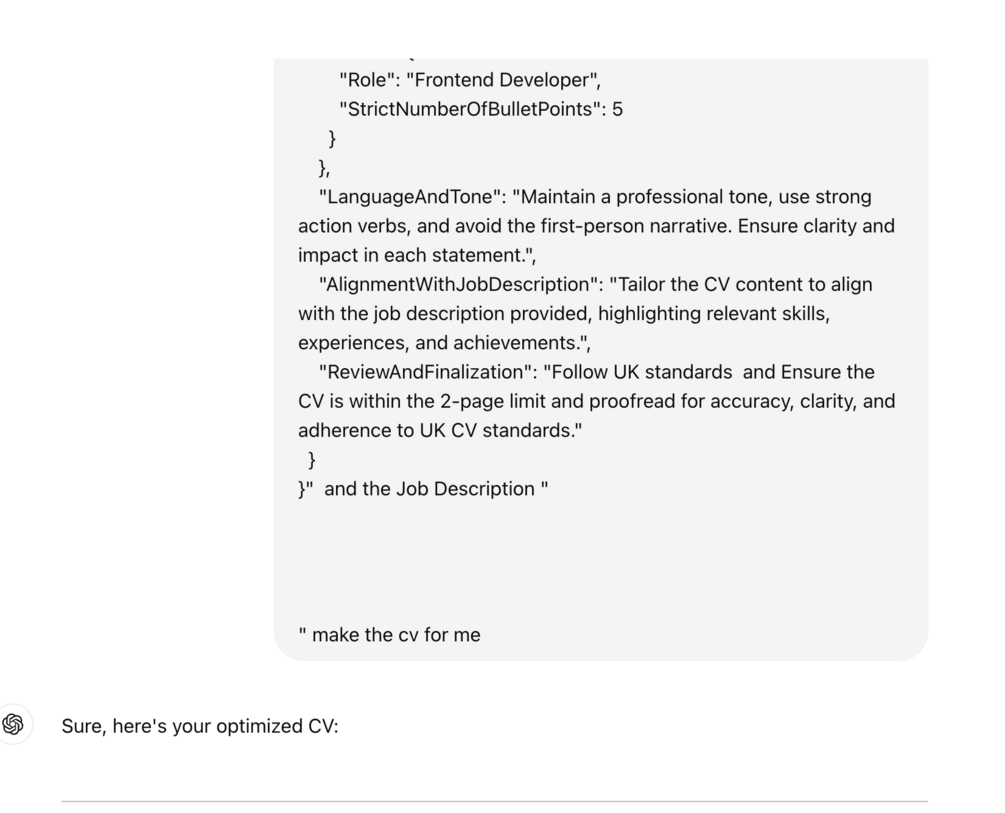 CV Tailor Pro Prompt