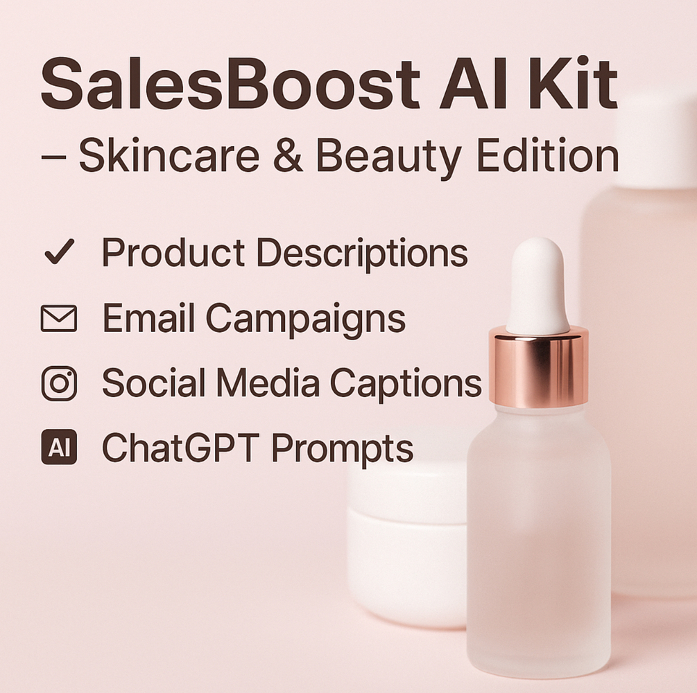 SalesBoost AI Kit – Skincare & Beauty Edition