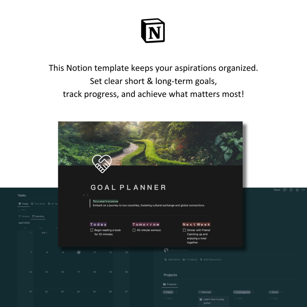Goal Planner - Notion template