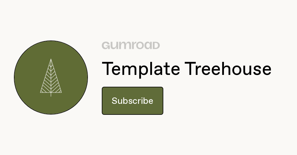 Template Treehouse